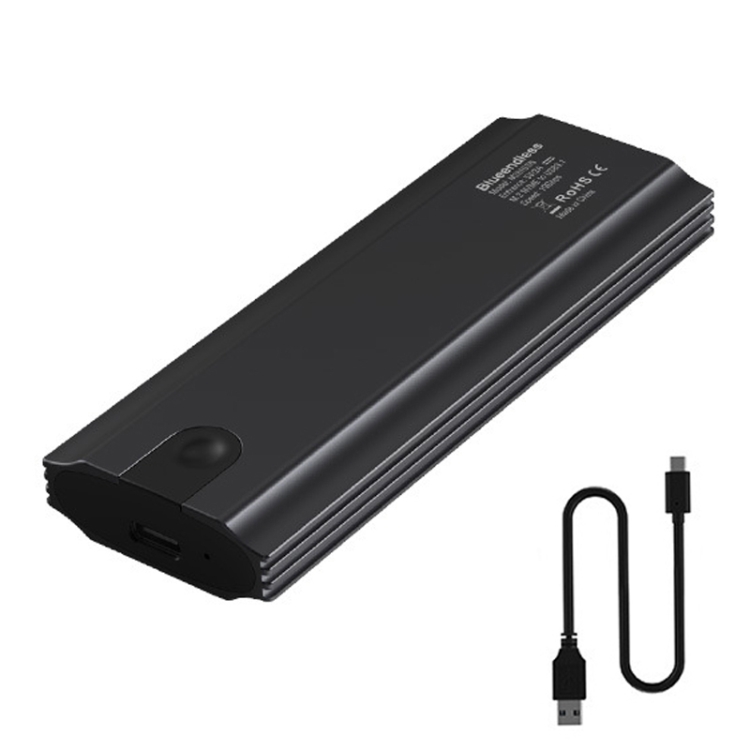 Blueendless 2810 단일 Nvme 프로토콜 배선 C A M2 모바일 하드 디스크 케이스 Ssd 외부 솔리드 하드 드라이브 인클로저 박스