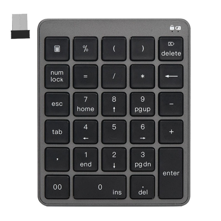 Keyboards Kn 980 28 Keys Portable Wireless Digital Quiet Keypad