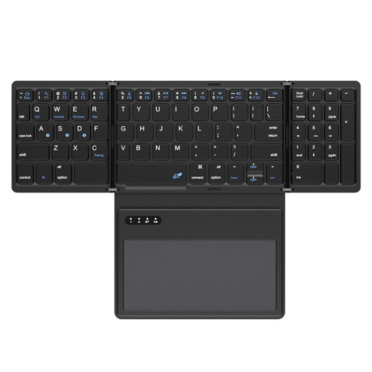Leather Wireless Bluetooth Keyboard With Touch-Pad Multi-System ...