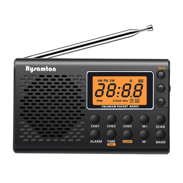 QL-M03 Full-Band Portable Stereo LCD Screen Digital Display Radio ...