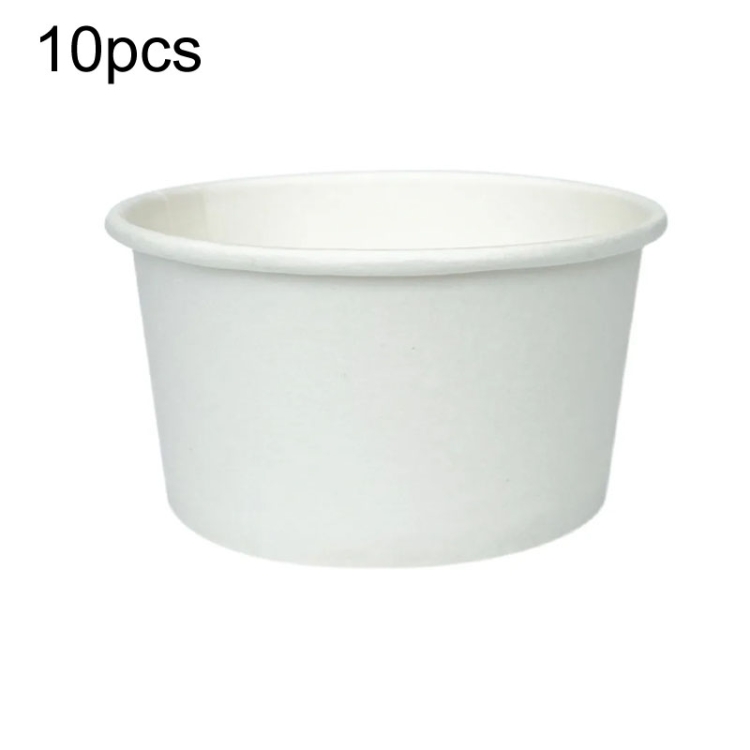 450ml 일회용 단일 Pe 적층 종이 그릇 라운드 수프 그릇 포장 패스트 푸드 상자 입 컵 종이 그릇