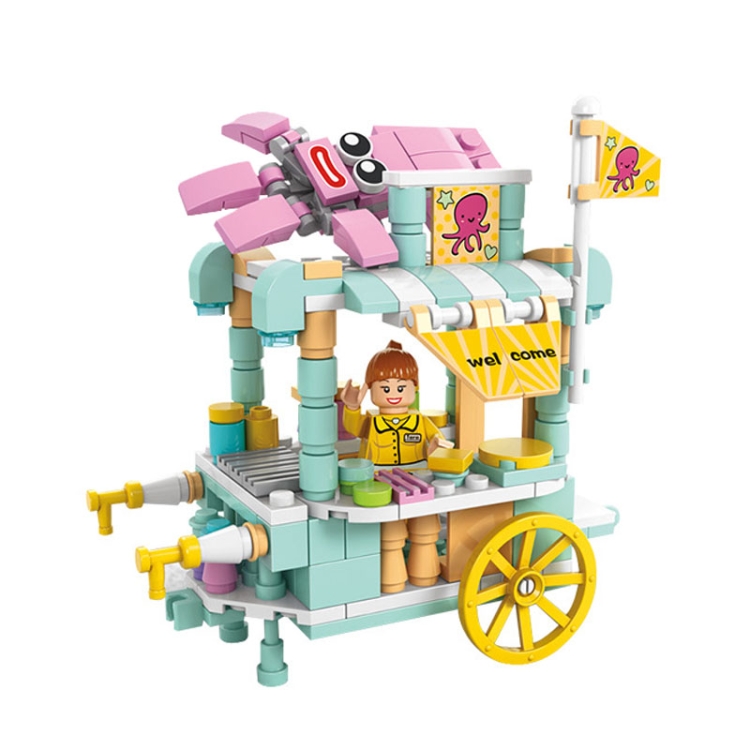 LELE BROTHER Children Assembling Mini City Street Scene Building Blocks ...