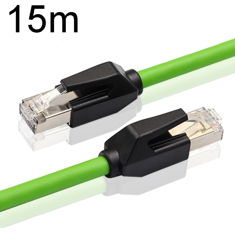 15m CAT6 Double Shielded Gigabit Industrial Cable Vibration-Resistant ...