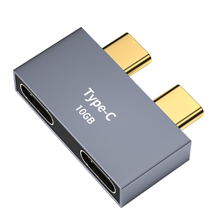 2 x Type-C Female to 2 x Type-C Male Type-C Docking Station Computer ...