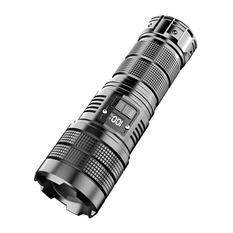 X9 Outdoor White Laser Digital Display Zoom Flashlight Long Range ...