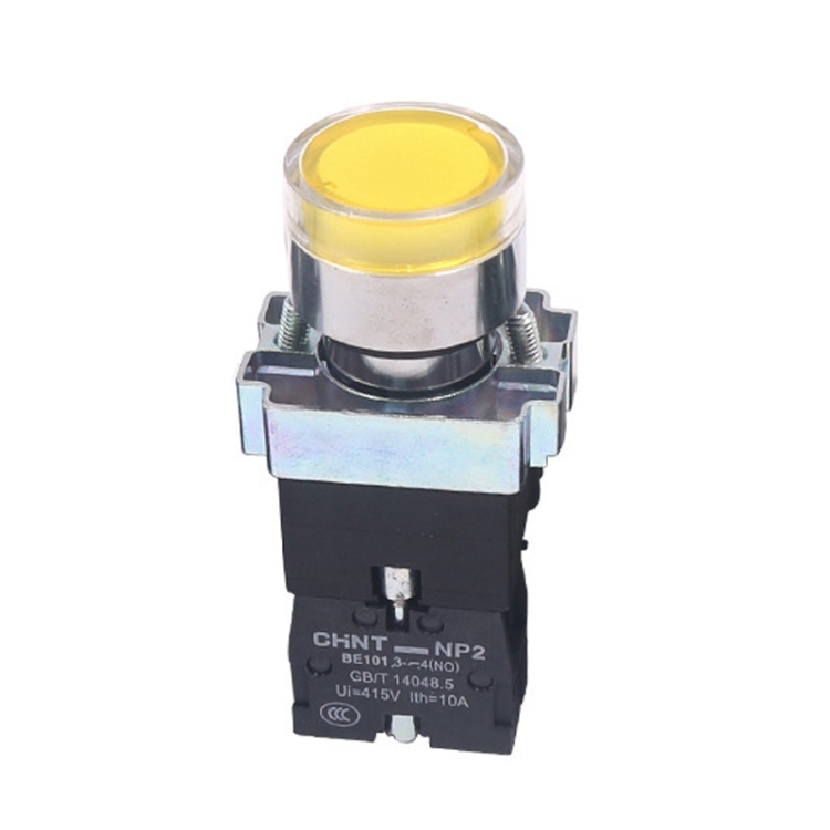CHINT NP2-BW3562/24V 1 NC 押しボタン スイッチ LED ライト付き銀合金接点プッシュ ボタン