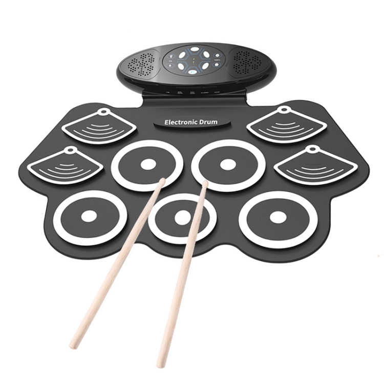 W562 Thickened 7 Drum Set Silicone Hand Rolled Drums Jazz Drums ...