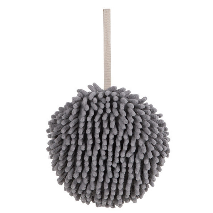 Chenille Hand Wipe Ball Large Hanging Bathroom Quick Dry Hand Towel ...