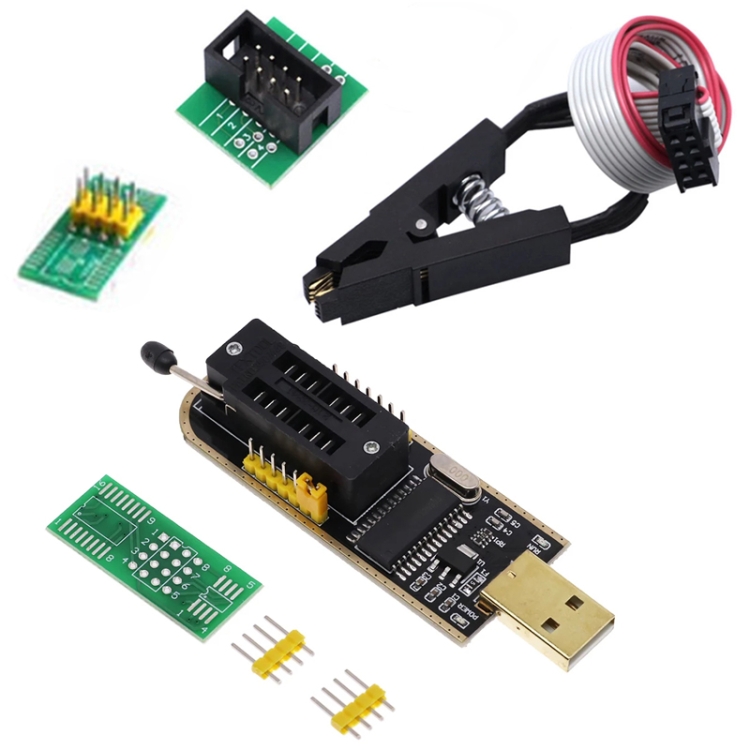 Test Clip With 2 Board+CH341A Programmer Module USB Motherboard Routing ...