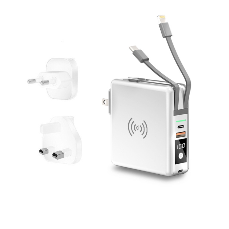 10000mAh Fast Charging Portable Power Bank Set with Cable, US/EU/UK ...