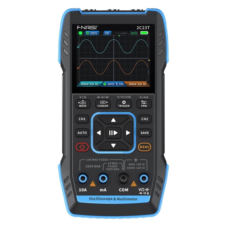 FNIRSI 3 In 1 Handheld Digital Oscilloscope Dual-Channel Multimeter ...