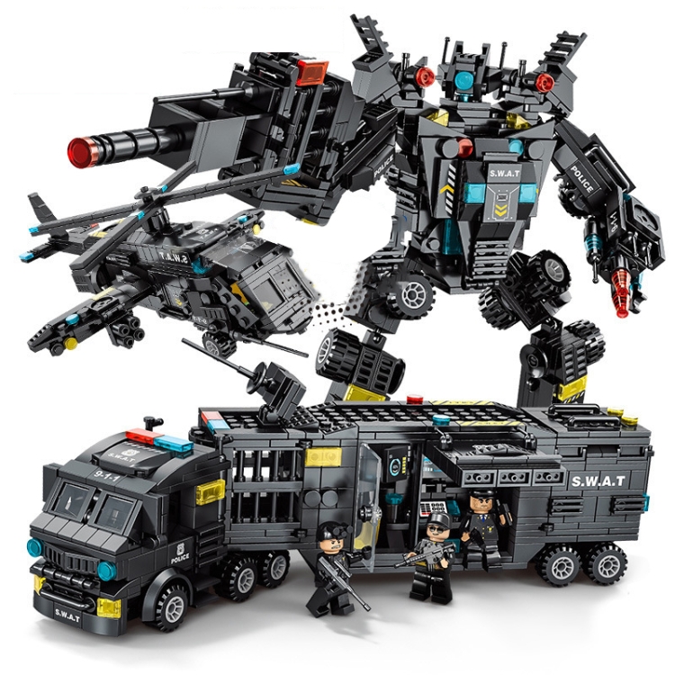 SWAT Shape Mecha Building Blocks Small Particle Assembled Educational ...