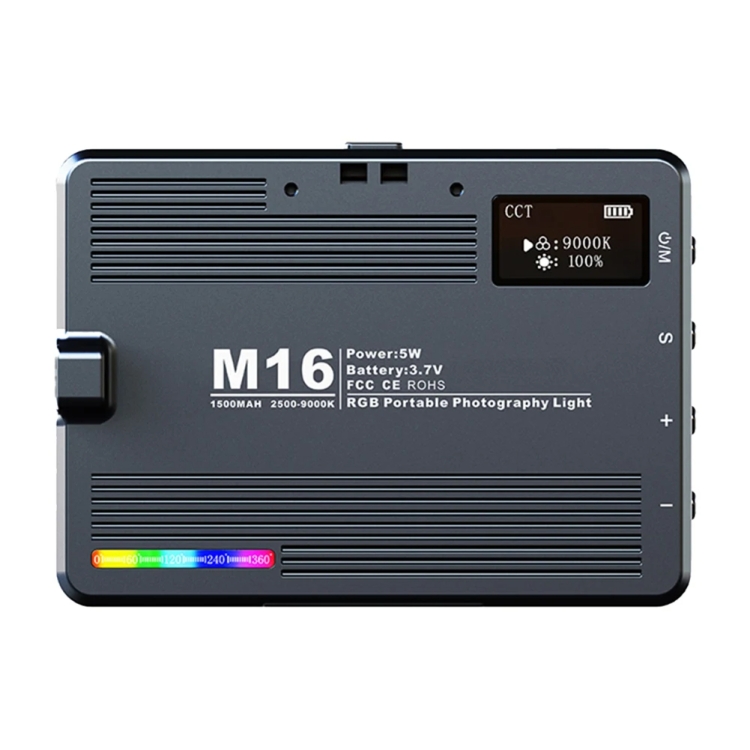 Light Controls & Modifiers - Desiontal M16 RGB Rechargeable Pocket ...