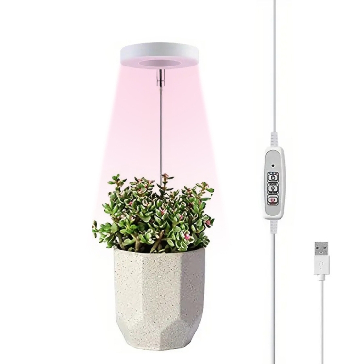 Single Head LED Angel Ring Plant Growth Light Imitation Sunlight ...
