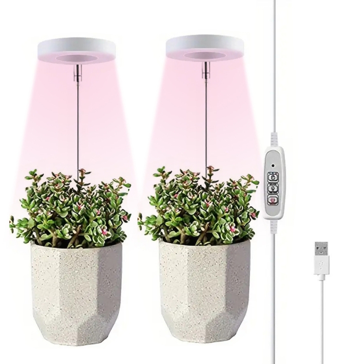 Double Head LED Angel Ring Plant Growth Light Imitation Sunlight ...