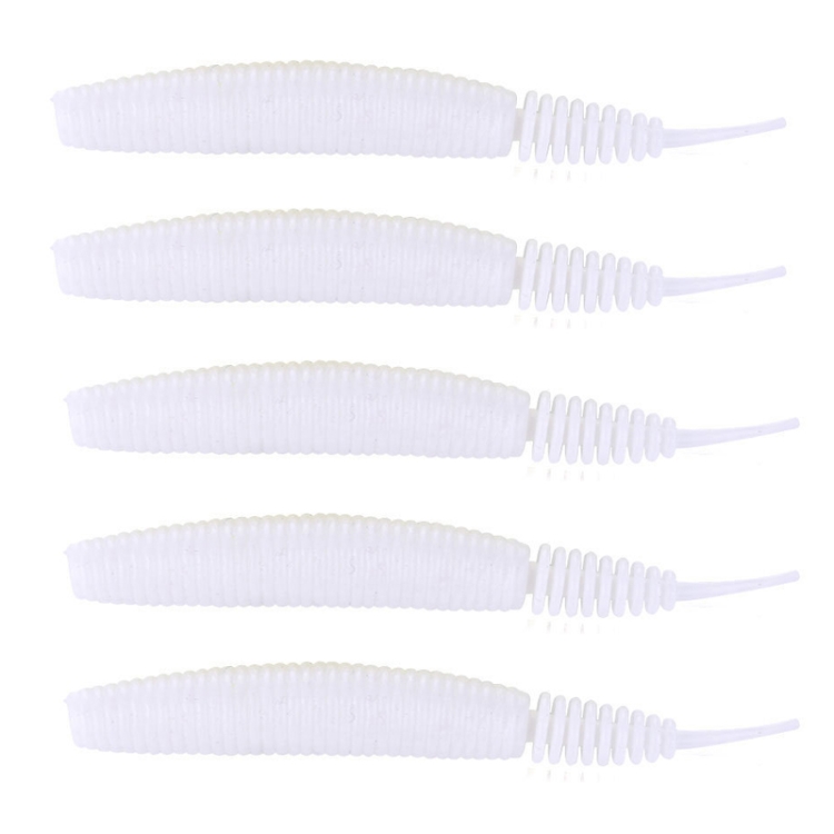 5pcs /Pack HENGJIA SO109 Spaghetti Worm Soft Bait Spiral Fishing Dummy ...