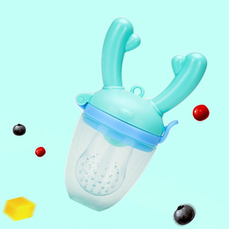 Baby Pacifier Fruit Vegetable Auxiliary Feeder Cute Deer Fruit Bite ...