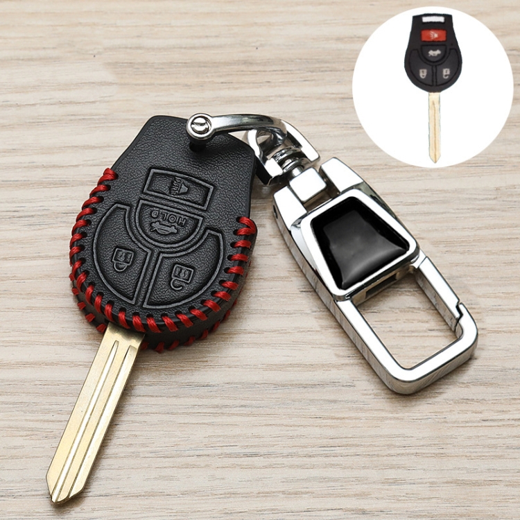 For Nissan Car Key Cover Keychain Anti-lost Number Plate, Style: Y