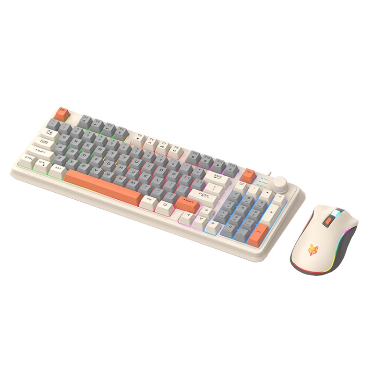 XUNSVFOX K820 Wired Gaming Mechanical Feeling 94 Keys Keyboard And ...