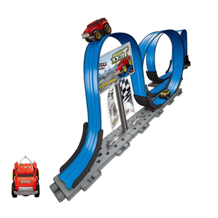 440cm Children Anti-gravity Track Car Assembly Toys DIY Inertia Rebound ...