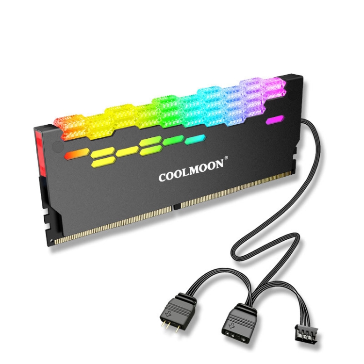 COOLMOON RA-2 Heatsink Cooler ARGB Colorful Flashing Memory Bank ...
