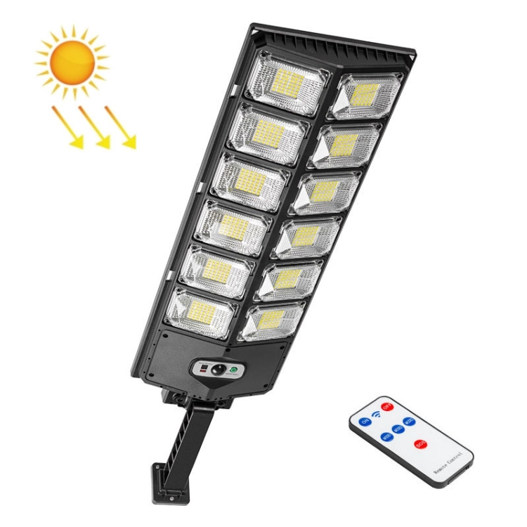 E-SMARTER W789B-6 LED Strong Light Double Row Solar Garden Light ...