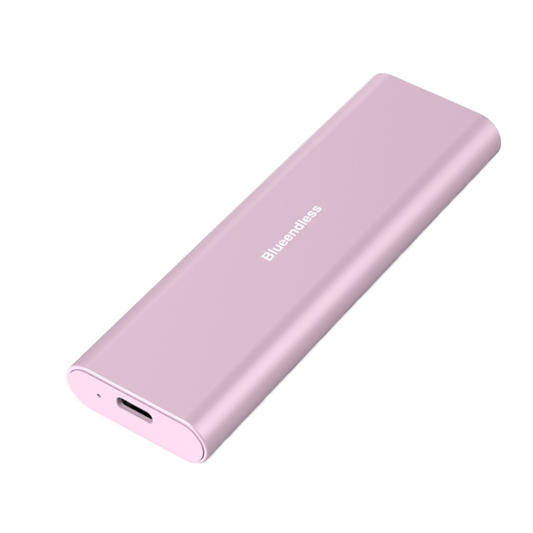 Blueendless M2815SN M.2 Dual Protocol Type-C 3.1 Mobile Hard Disk Box Laptop External SSD(Pink)