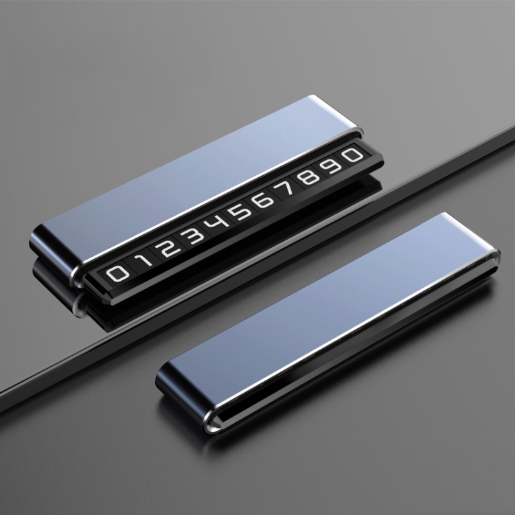 Metal Hidden Temporary Parking Number Plate Ornaments, Color: Dual ...