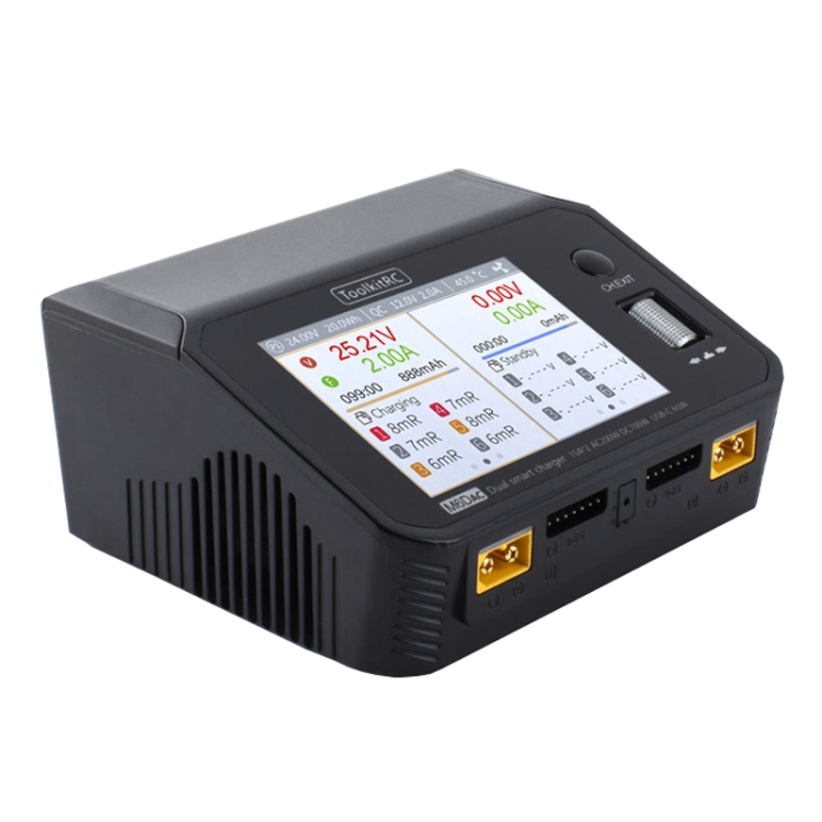 ToolkitRC M6DAC Cargador de equilibrio de batería Li-Po para drones de aeromodelismo de doble ...
