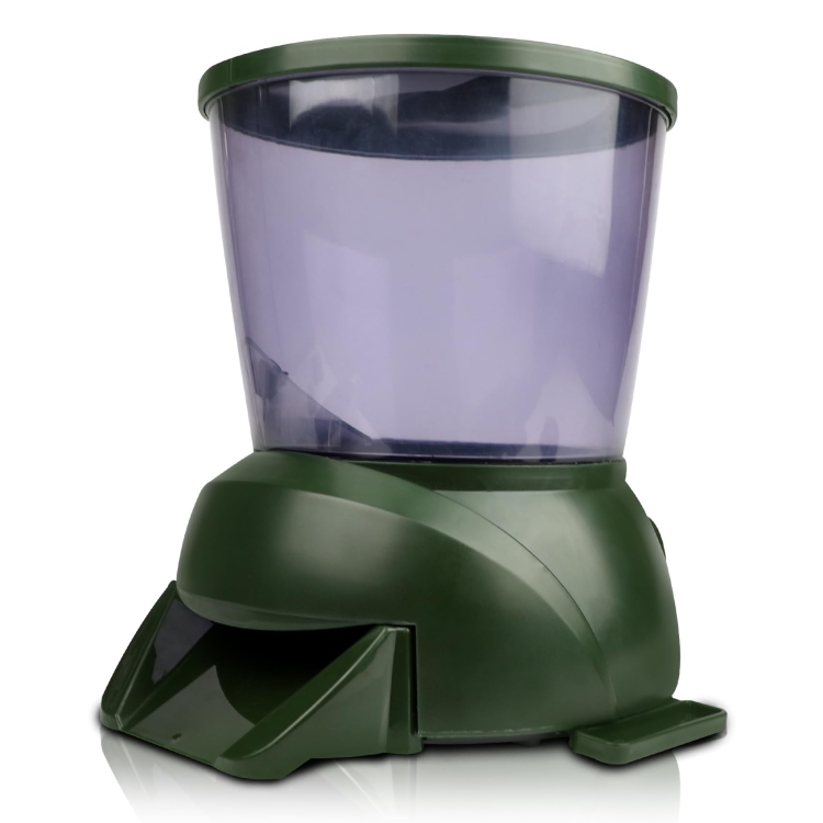 4.25L Aquarium Automatic Feeder Timing Dosing Fish Tank Pond Feeder(Green)