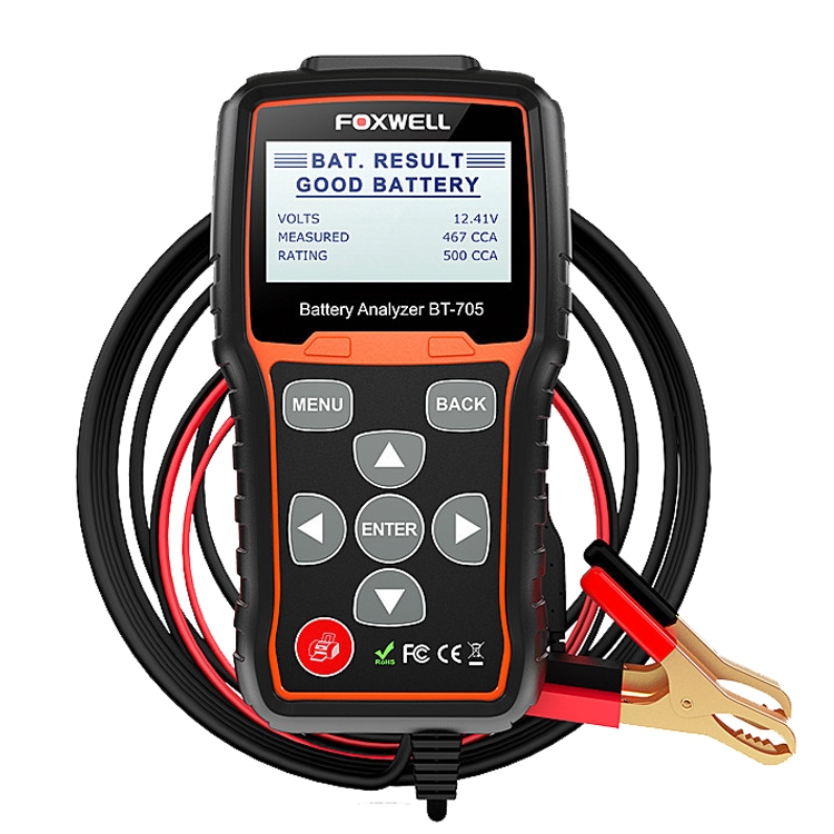 FOXWELL BT705 12V 24V Car Battery Test Analyzer Cranking and Charging ...