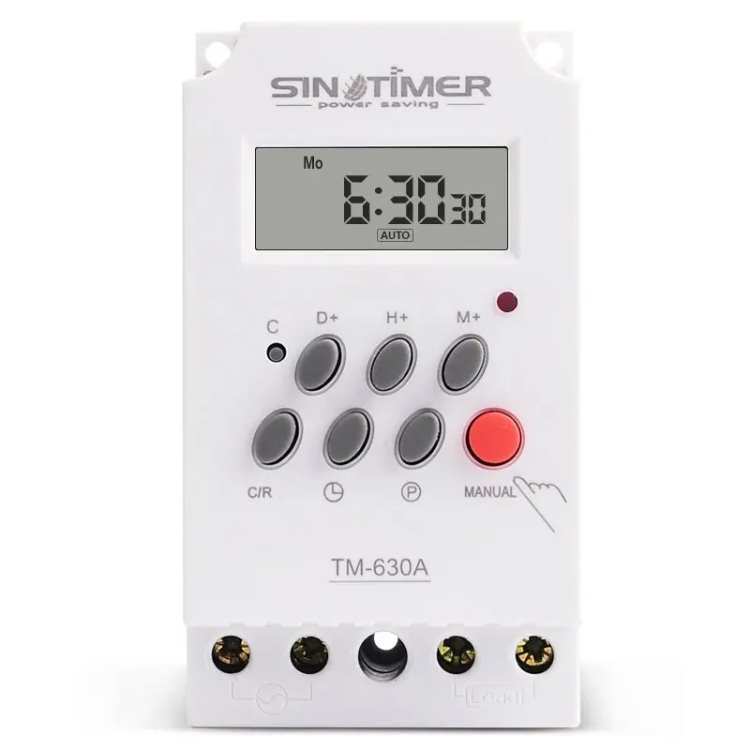 SINOTIMER TM630A-4 12V DC Timer Switch Din Rail Digital Weekly Programmable Time Relay