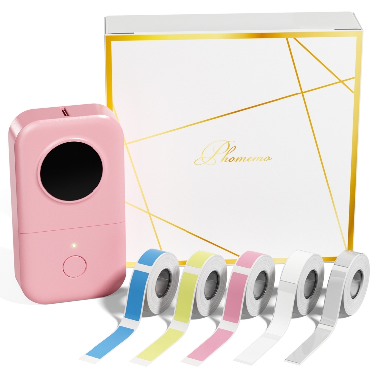 Phomemo D30 Thermal Label Printer Portable Bluetooth Mini Label Maker Machine With 5 Rolls Paper ...