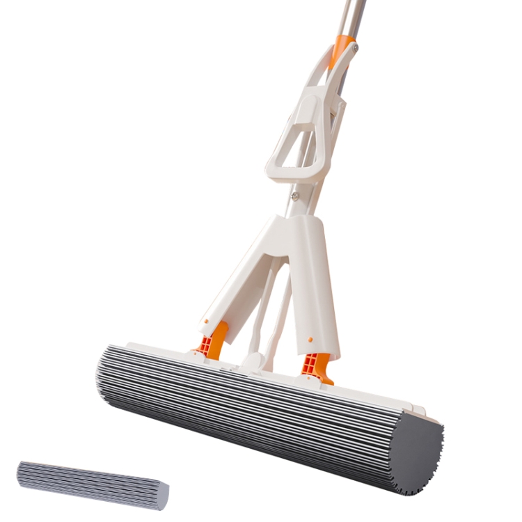 Household Water Absorbent Telescopic Pole Mop Lazy Hands-Free Folding ...