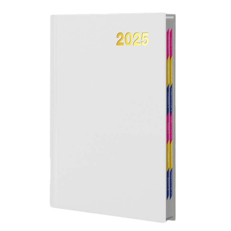 2025 A5 Agenda Book Planner Notebook 304 Pages Daily Office Diary(White)