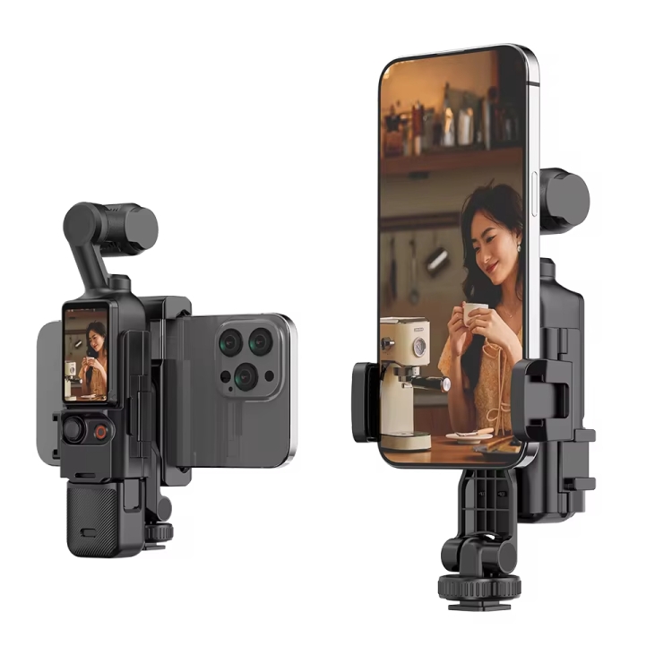For DJI Osmo Pocket 3 Phone Holder Expansion Bracket With 3 Cold Shoe ...