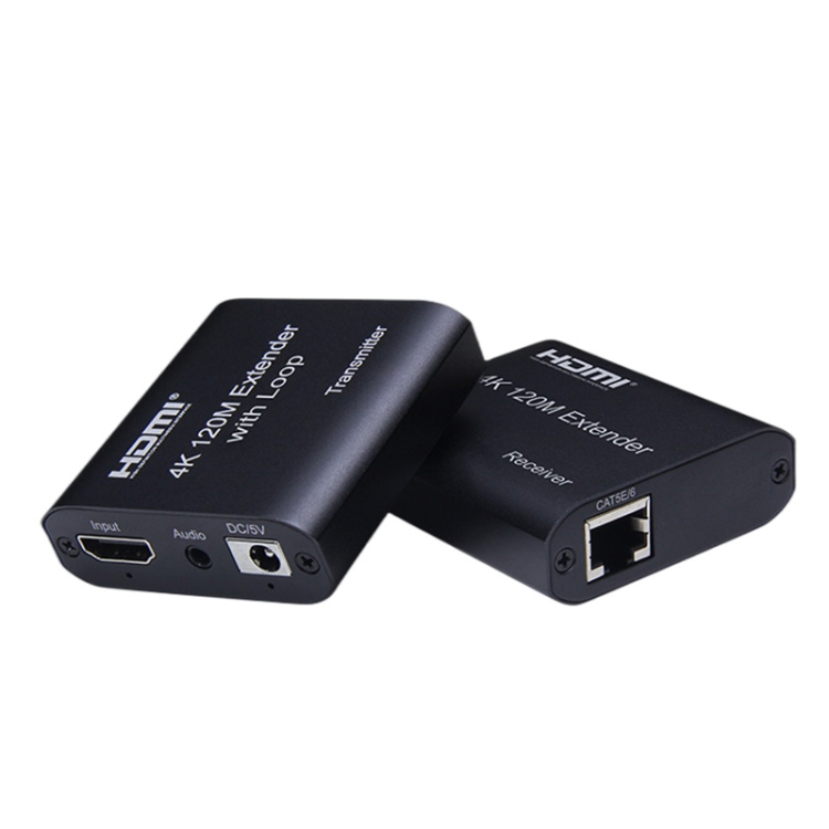 HDMI To RJ45 120m Single Network Cable 4K HD Network Extender, Receiver ...