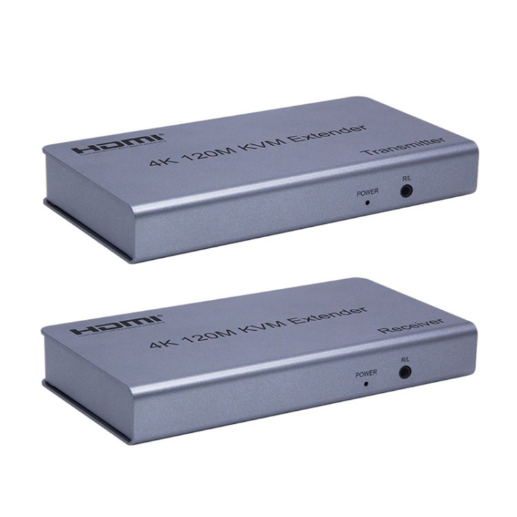 KVM 120m 4K HD Extender Computer Mouse Keyboard HDMI Single Ethernet ...