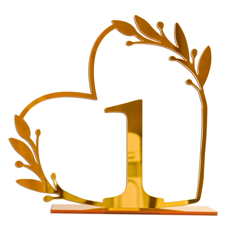 Acrylic Home Decor Wedding Digital Dinning Table Number Plate Seat Sign ...