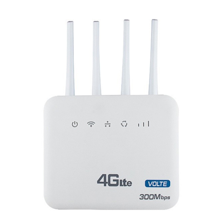 European Version 4G WiFi6 VOLTE CPE Wireless SIM Card Router With RJ45+RJ11, US Plug