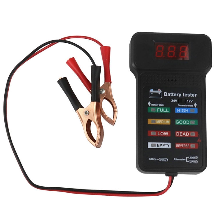 12/24V Battery Tester Car Battery Checker Electricity Capacity Tester