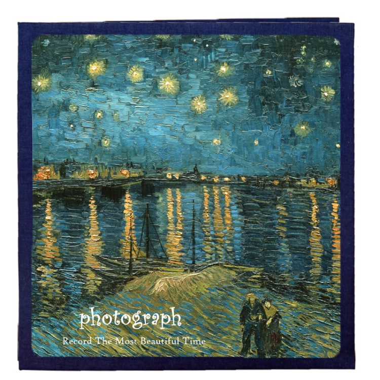 Retro Art DIY Handmade Photo Album Self-Adhesive Film Album, Colour:18 ...