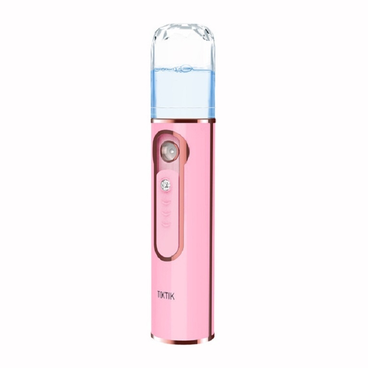 Usb 충전 핸드 헬드 콜드 스프레이 물 수분 측정기 알코올 분무기 사양 전원 은행 기능 없음 핑크색