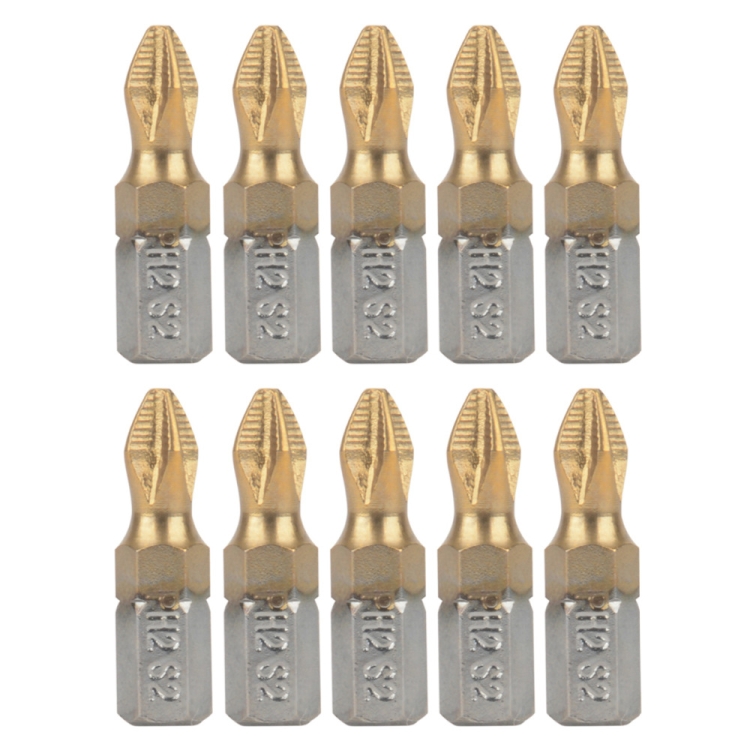 3 Sets 10 In 1 PH2 Anti-slip Titanium Screwdriver Bit Set