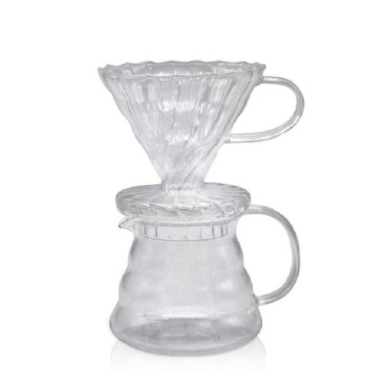 Heat-resistant Hand-made Coffee Glass Pot Cloud Coffee Sharing Pot ...