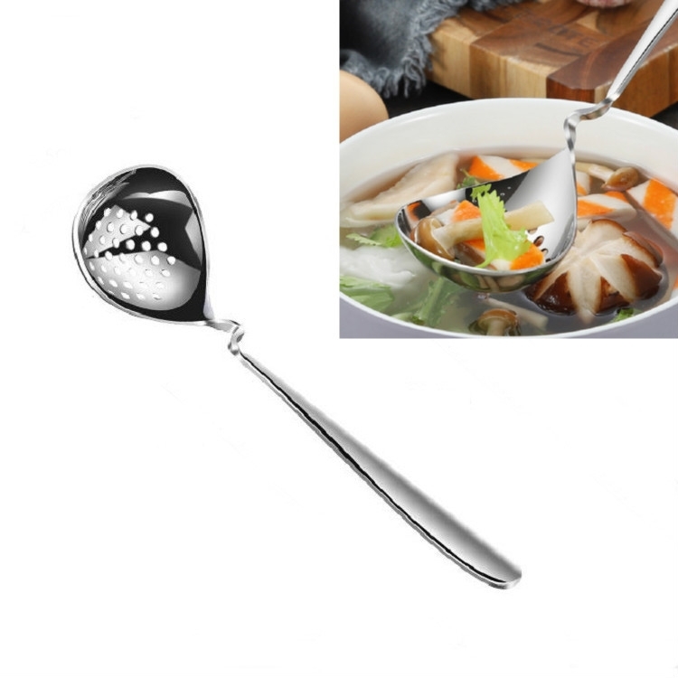 Stainless Steel Long Handle Household Hanging Wall Drinking Soup Spoon ...