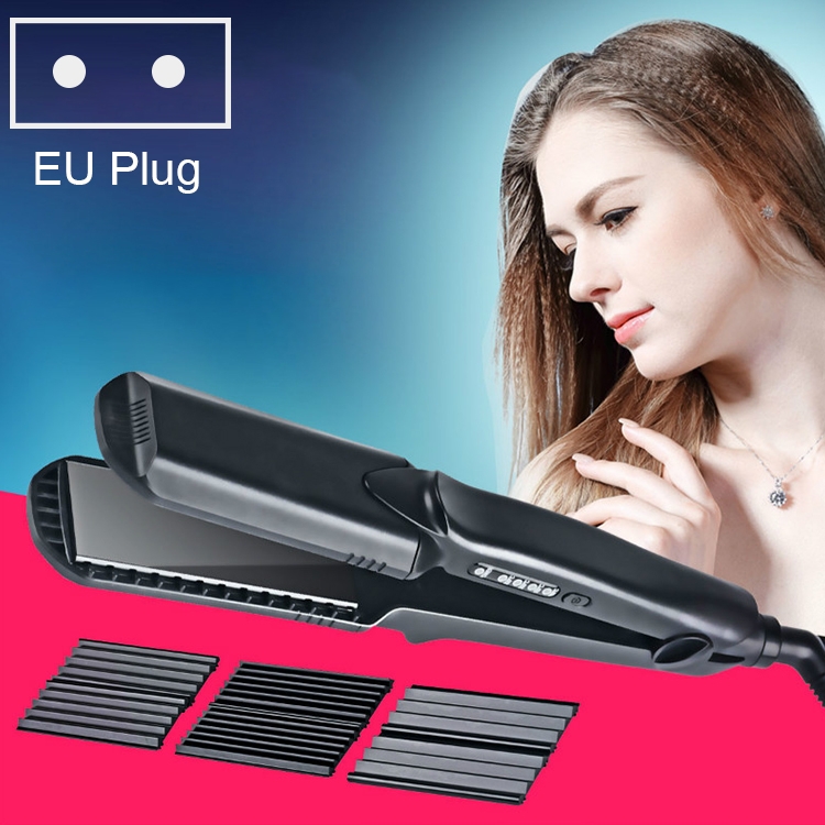 4 in 1 Interchangeable Ceramic Hair Curler Straightener Corn Electric ...