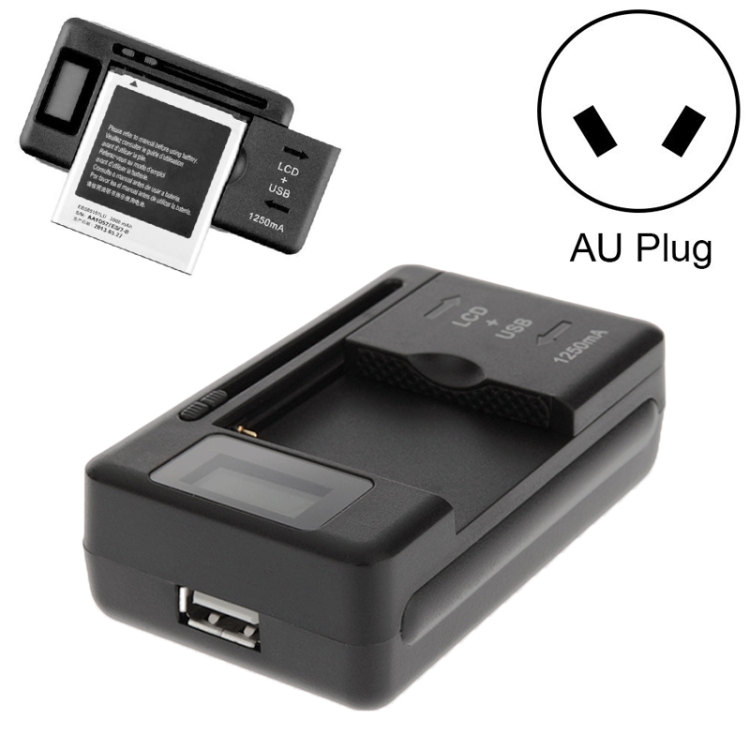 Intelligent LCD Indicator Display USB Port Universal Battery Charger ...