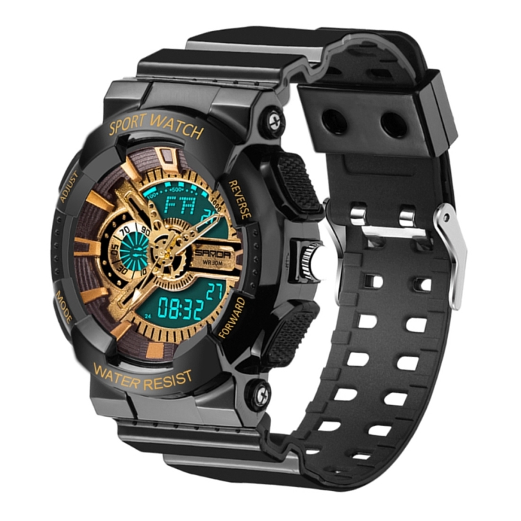 SANDA 5301 Luminous & Step & Alarm & Subdials 24 Hours & Date & Week ...