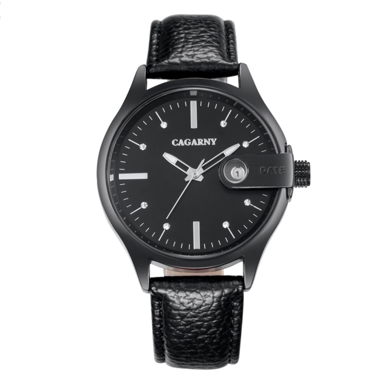 CAGARNY 6873 Living Waterproof Round Dial Quartz Movement Alloy Case ...